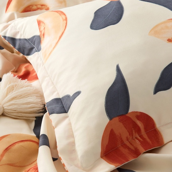 Bedding | Peach Print Bedding Set | Poshmark